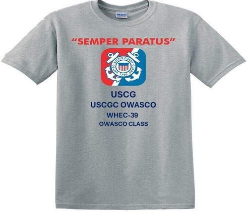 USCGC OWASCO WHEC-39* OWASCO CLASS *SHIRTS.USCG OFFICIALLY LICENSED | eBay