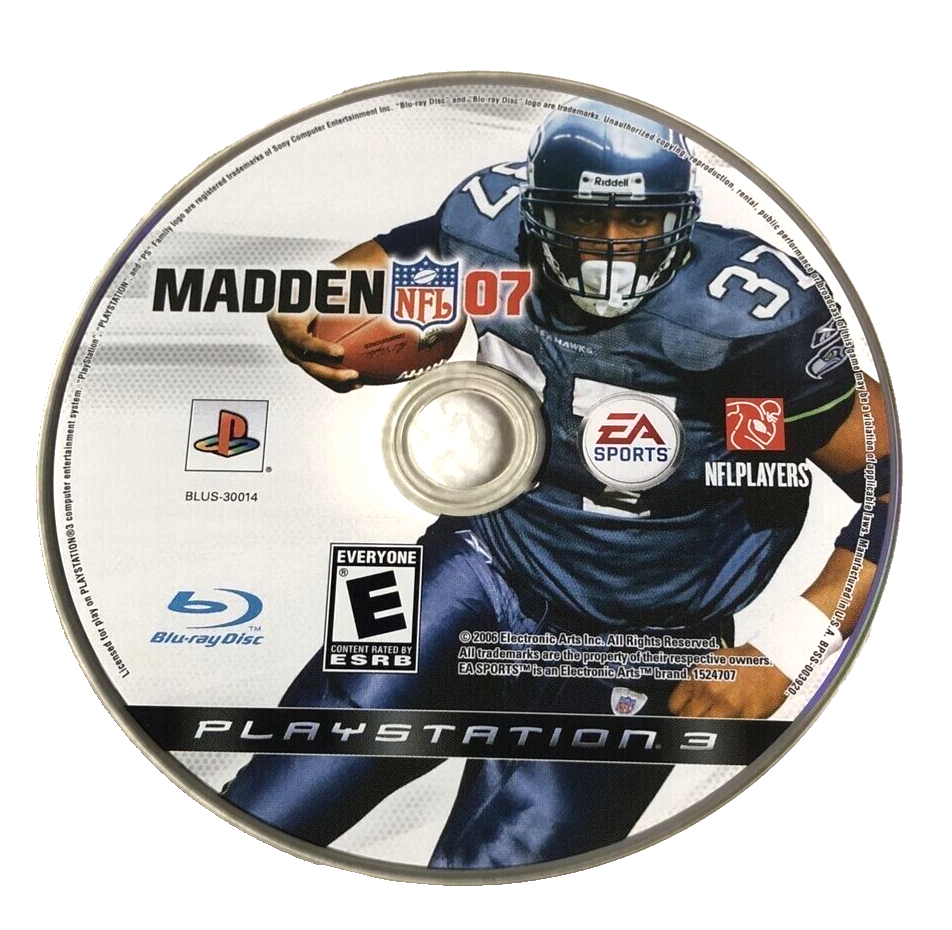 PS3 Madden NFL 07 EA Sports Football Action Video Game Disc Only ...