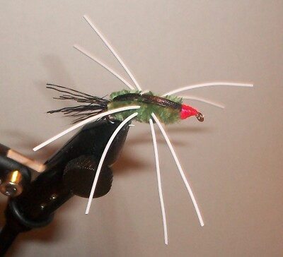 6 Green Gill Getters -The best Bluegill Fly weighted #10 Hook | eBay