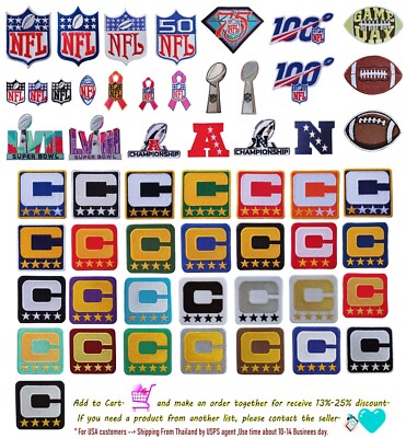NFL FOOTBALL Sports Patches Embroidery iron,sew(From Thai by USPS) | eBay
