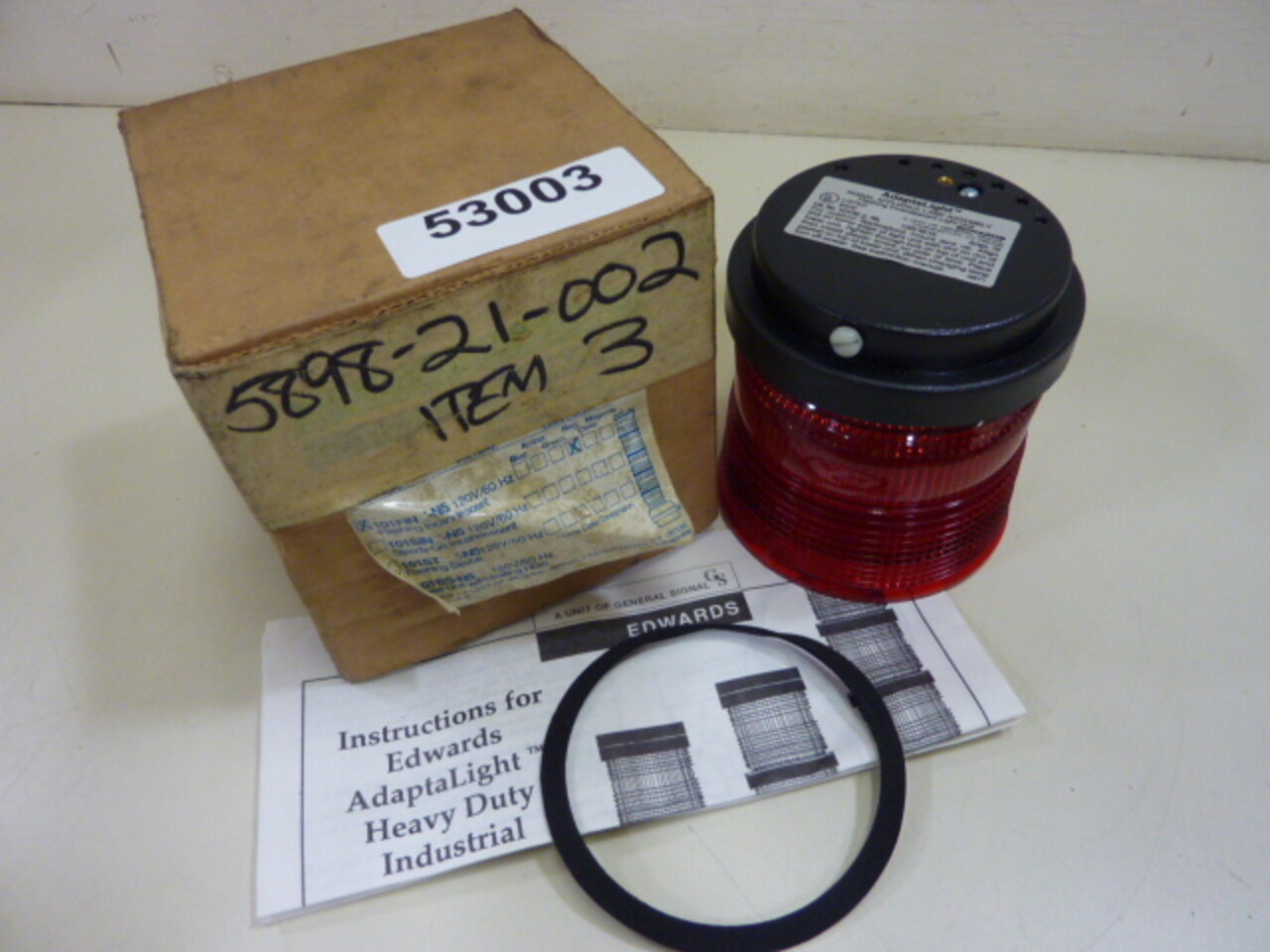 EDWARDS Red Stack Light 101FINR-N5 New #53003 | eBay