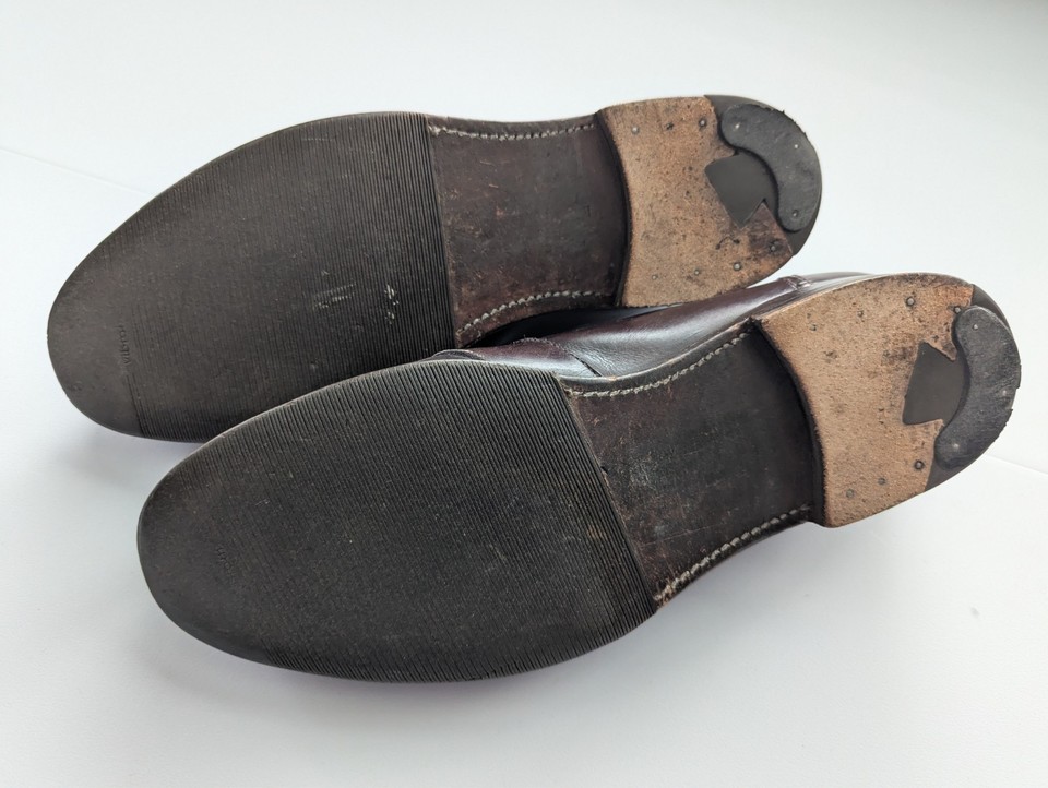 Brooks Brothers By Alden Low Vamp Burgundy Loafers Made In the USA Men ...