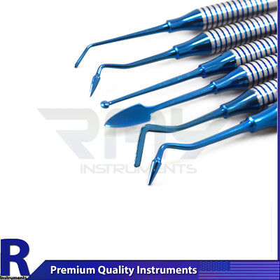 Dental Composite Resin Filling Instrument Blue Titanium Coated ...