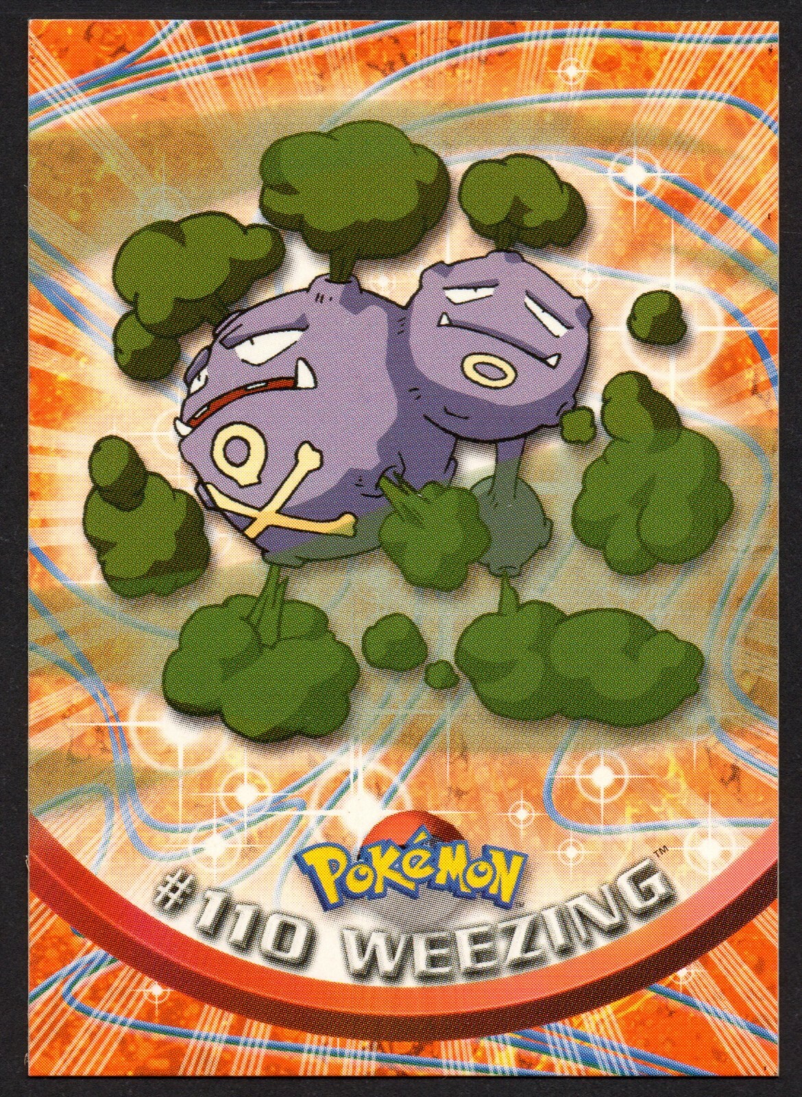 WEEZING CARD #110 POKEMON TRADING CARD COLLECTION TOPPS 1999-2000 | eBay