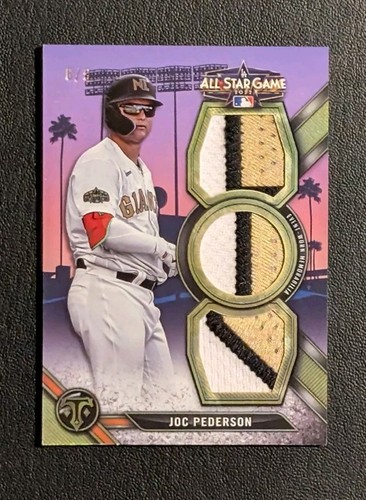 2024 Topps Triple Threads Joc Pederson Giants ASG 6/9 patch relic ...