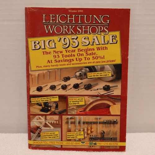 Leichtung Workshops Catalog Winter 1993 Issue Tools and Accessories | eBay
