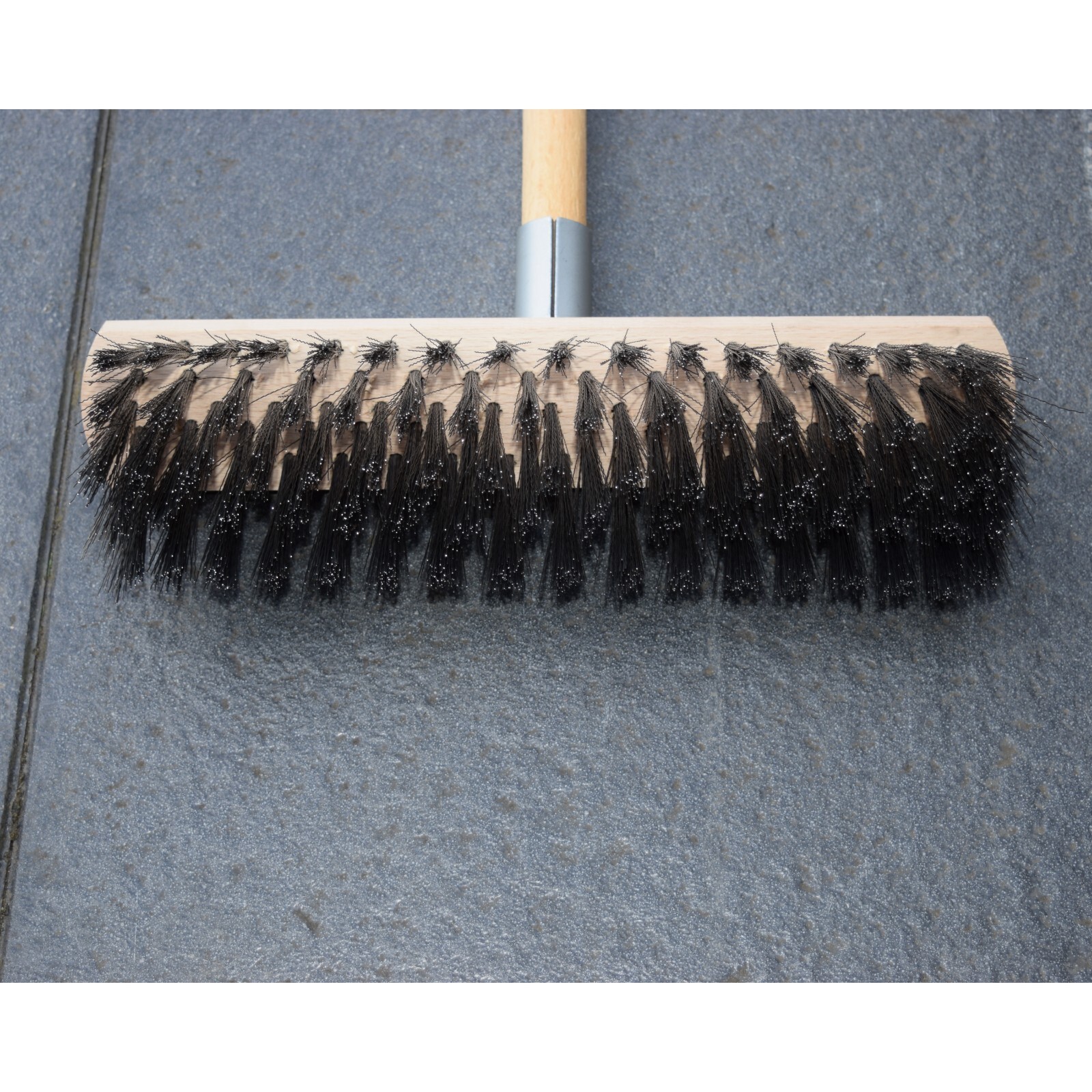 Heavy Duty Garden Broom Metal Wire Bristles Outdoor 30cm / 12" Stiff ...