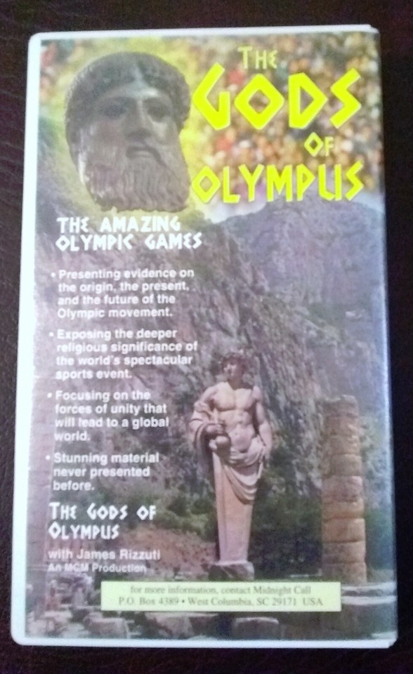 THE GODS OF OLYMPUS VHS OLYMPIC MOVEMENT ORIGIN RELIGIOUS UNITY GLOBAL ...
