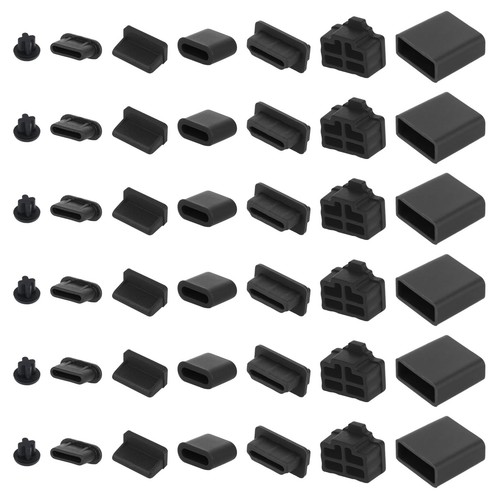 50 Pcs USB Cover Cap, Silicone Anti Dust Plugs Charging Port Protector ...