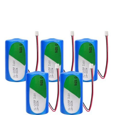 5PCS XL-205F 3.6V 19000mAh Battery PLC Memory Backup Power Supply with ...