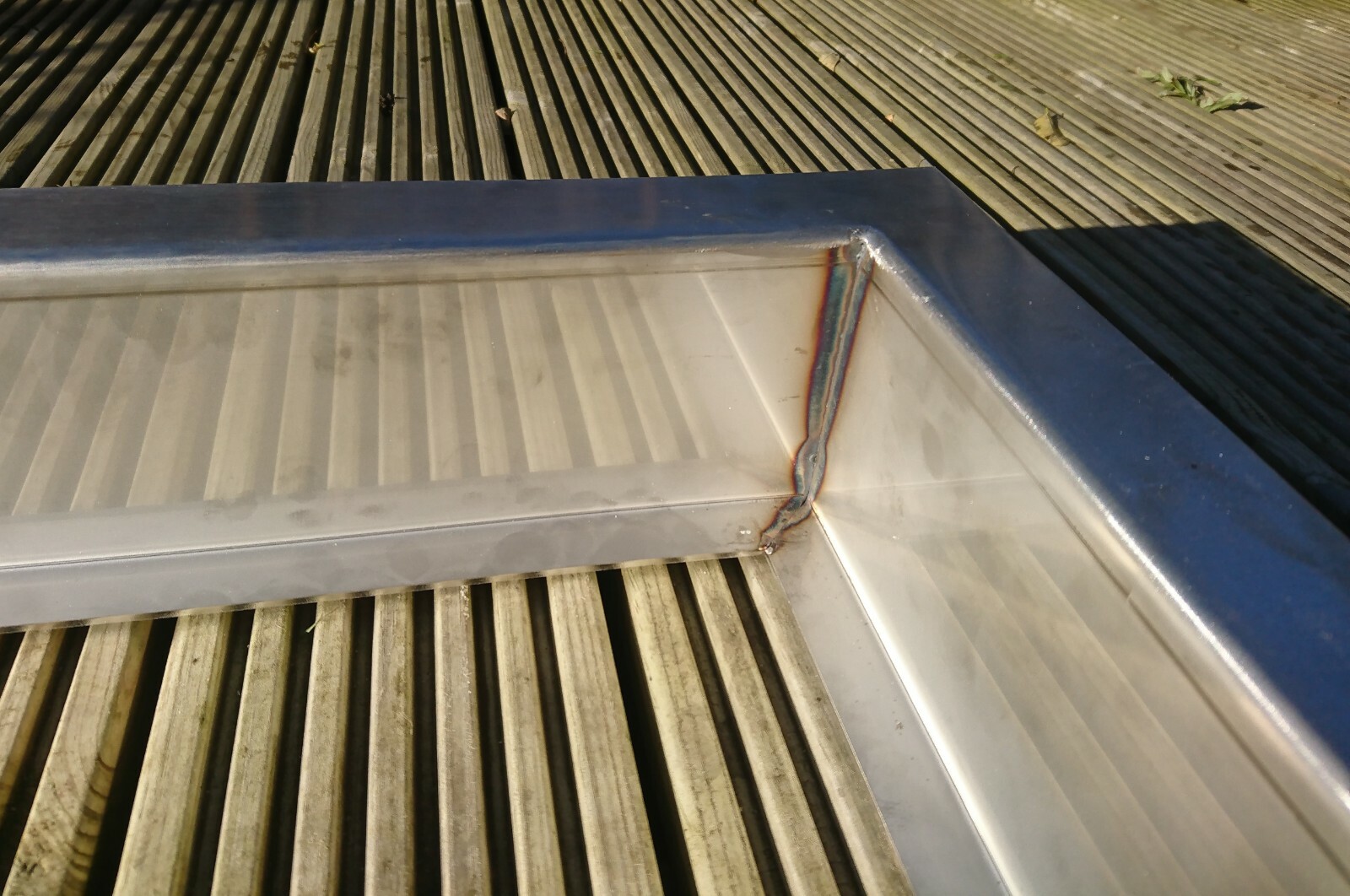 Bespoke Stainless Steel Koi Pond Custom Made Viewing Window Frame and ...