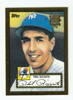 Phil Rizzuto 1983 Topps Re-Print 1952 ML Baseball Gold Card #11 NY ...