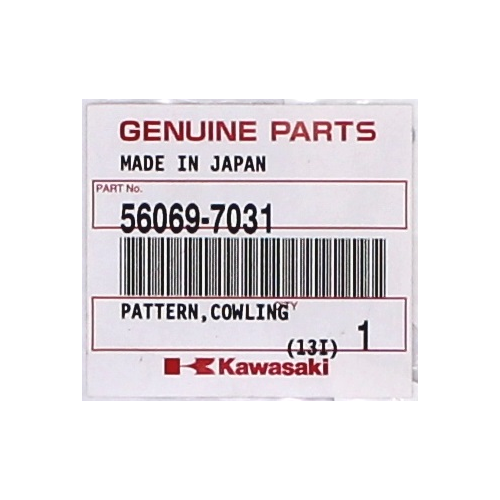 Kawasaki Cowling Decal Part Number - 56069-7031 | eBay