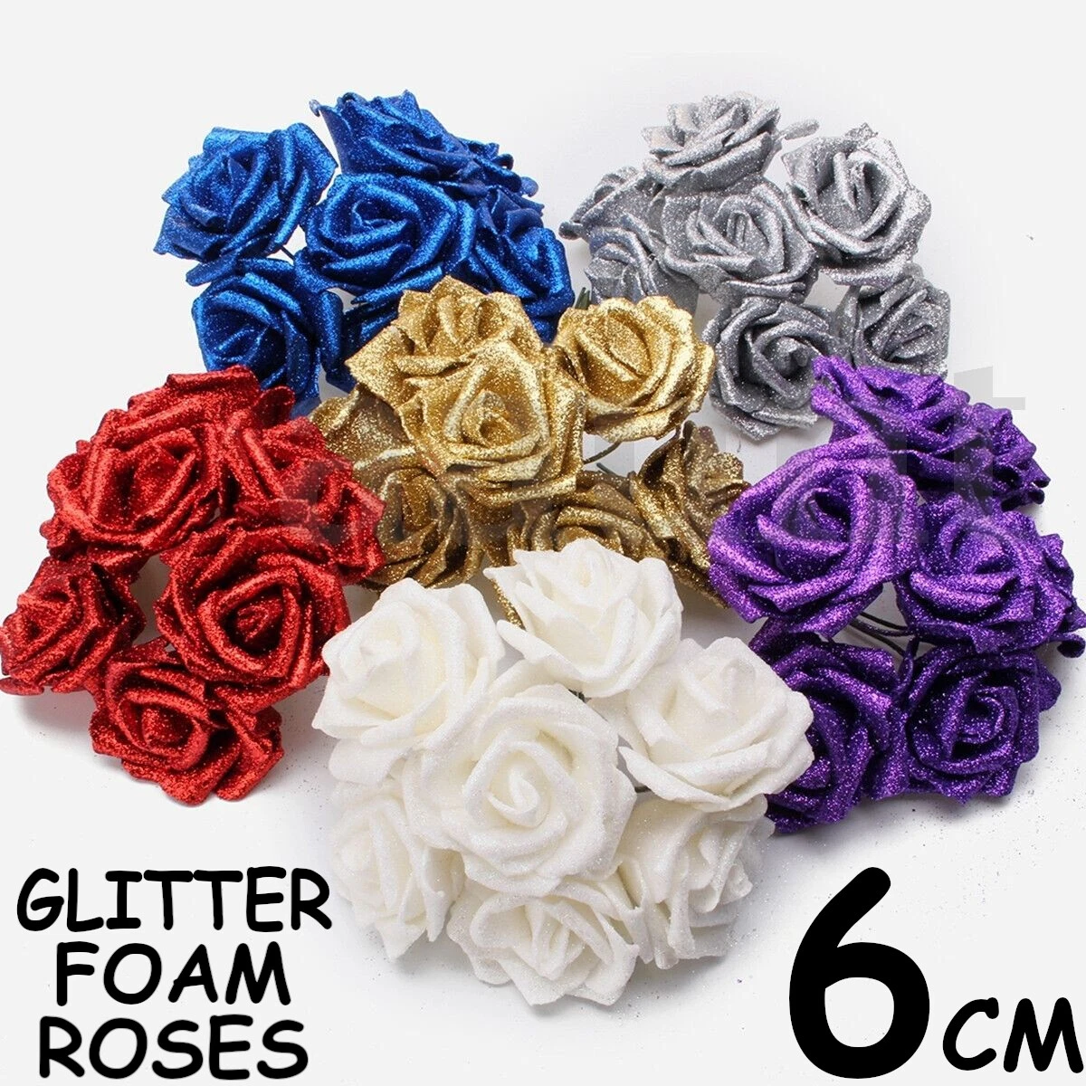 Purple Glitter Flower