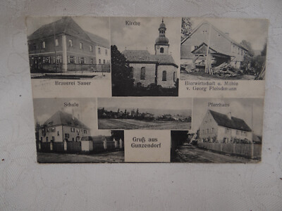 AK Gruß aus Gunzendorf (Buttenheim Feldpost WK1 Brauerei Bierwirtschaft ...