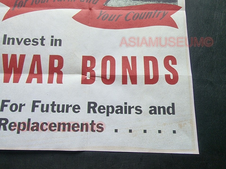 WWII WW2 USA AMERICA BUY WAR BONDS LOANS STAMP VICTORY FACTORY MILITARY ...