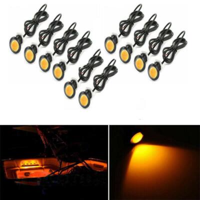 10*Amber LED Drain Plug Light Underwater Boat Light For Fishing ...