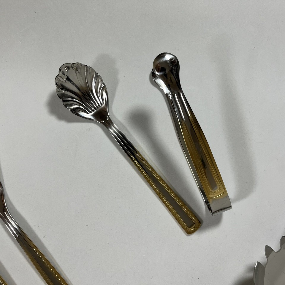 Solingen 18/10 Krupp Chromium Nickel Steel Serving Spoons Utensils w ...