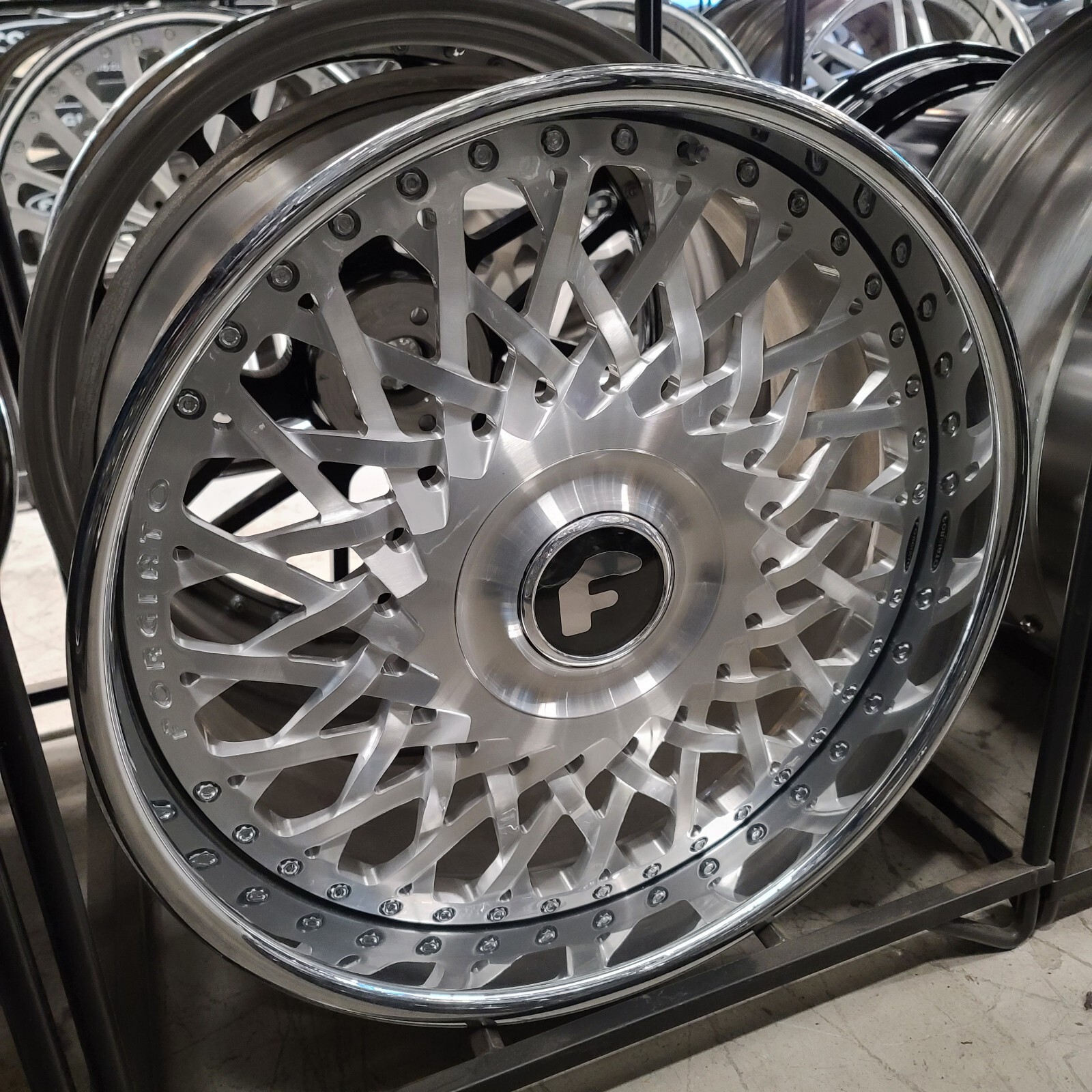 24" FORGIATO TESSUTO 5X112 MBZ SCLASS S580 S560 S550 AUDI BMW ROLLS ...