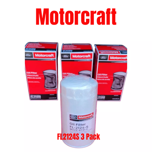 3 FORD MOTORCRAFT FL2051S/FL2124S GENUINE OEM 2011-2022 6.7 DIESEL OIL ...