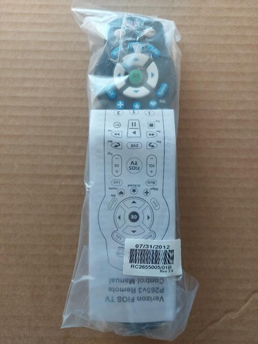 Verizon FiOS TV/DVR Remote Control RC2655005/01B VZ P265v3 RC NEW! | eBay