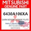 Genuine OEM Mitsubishi 6430A106XA GARNISH,BACK DOOR LICENSE PLATE UPPER ...