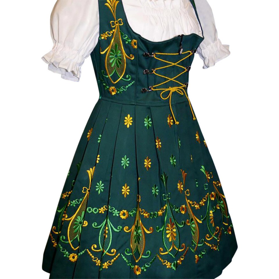 2XL 22 German Dirndl Waitress Short Dress Oktoberfest Party Holiday ...