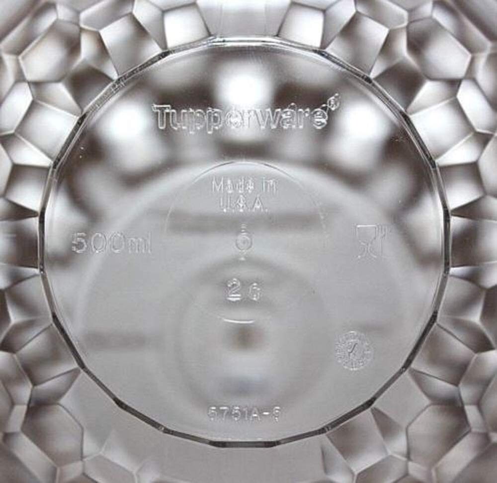 Tupperware Bowls Ice Prisms Set of 2 Clear 2 Cup / 500 ml Salad Cereal ...