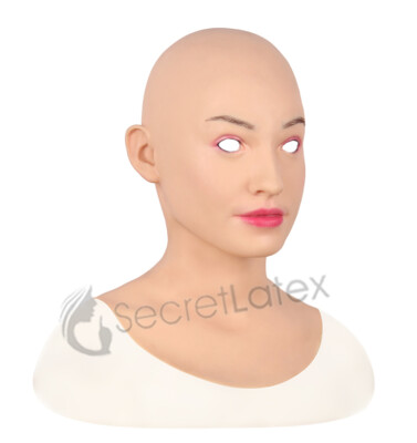 FEMALE SILICONE MASK CROSS DRESS TRANSGENDER RUBBER REALISTIC DISGUISE ...