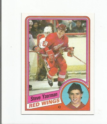 1984-85 STEVE YZERMAN TOPPS HOCKEY CARD #49 ROOKIE "BEAUTY" GEM | eBay