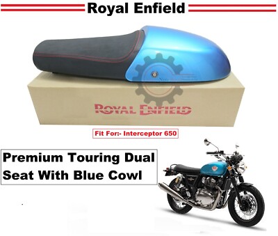 Royal Enfield "Premium Touring Dual Seat With Blue Cowl" For ...