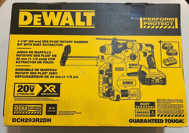 DEWALT DCH293R2DH 20V Max XR 1-1/8 In. SDS Plus Rotary Hammer for sale ...