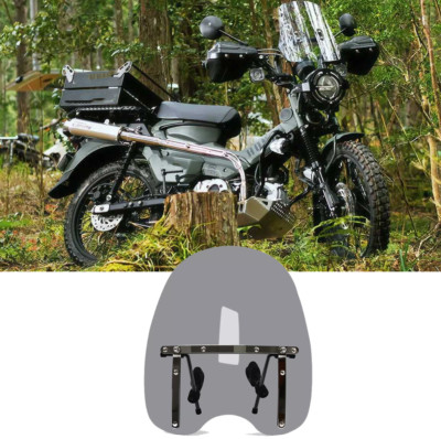 Large 18"x16" Smoke Windshield Windscreen For HONDA TRAIL 125 CT125 | eBay
