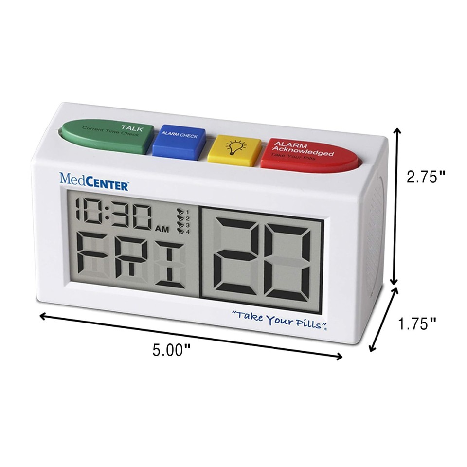Talking Alarm Clock, Medication Pill Reminder Clock, Talking Alarm ...