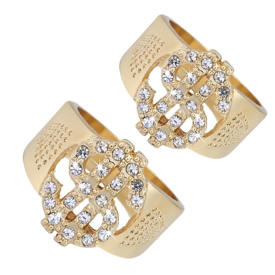 2 Pcs Gangster Jewellery Cool Rings for Men Finger Decoration Creative ...