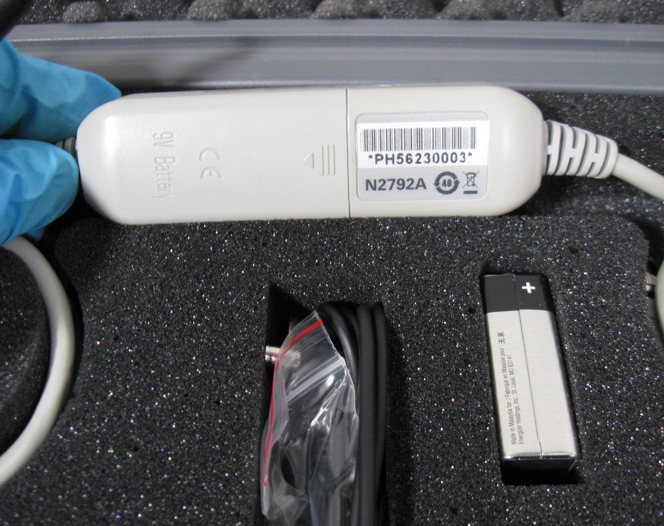 C200439 Keysight N2792A 200MHz Differential Probe w/ Case + Accessories ...