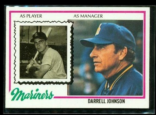 Vintage 1978 TOPPS Baseball Trading Card #79 DARRELL JOHNSON Mariners ...