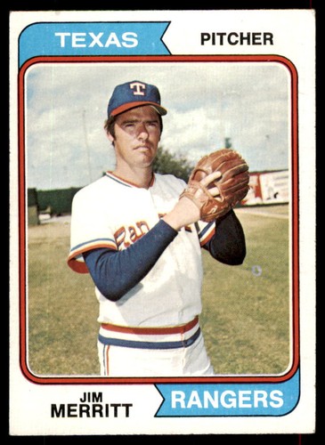 1974 Topps Jim Merritt #318 Texas Rangers | eBay