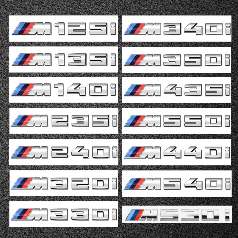 For BM badge Sticker M125i M135i M140i M235i M240i M320i M330i M340i ...