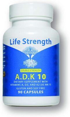 ADK 10 Double Strength 90 CT Physician Formulated Vitamins A1, D3 & K2 ...