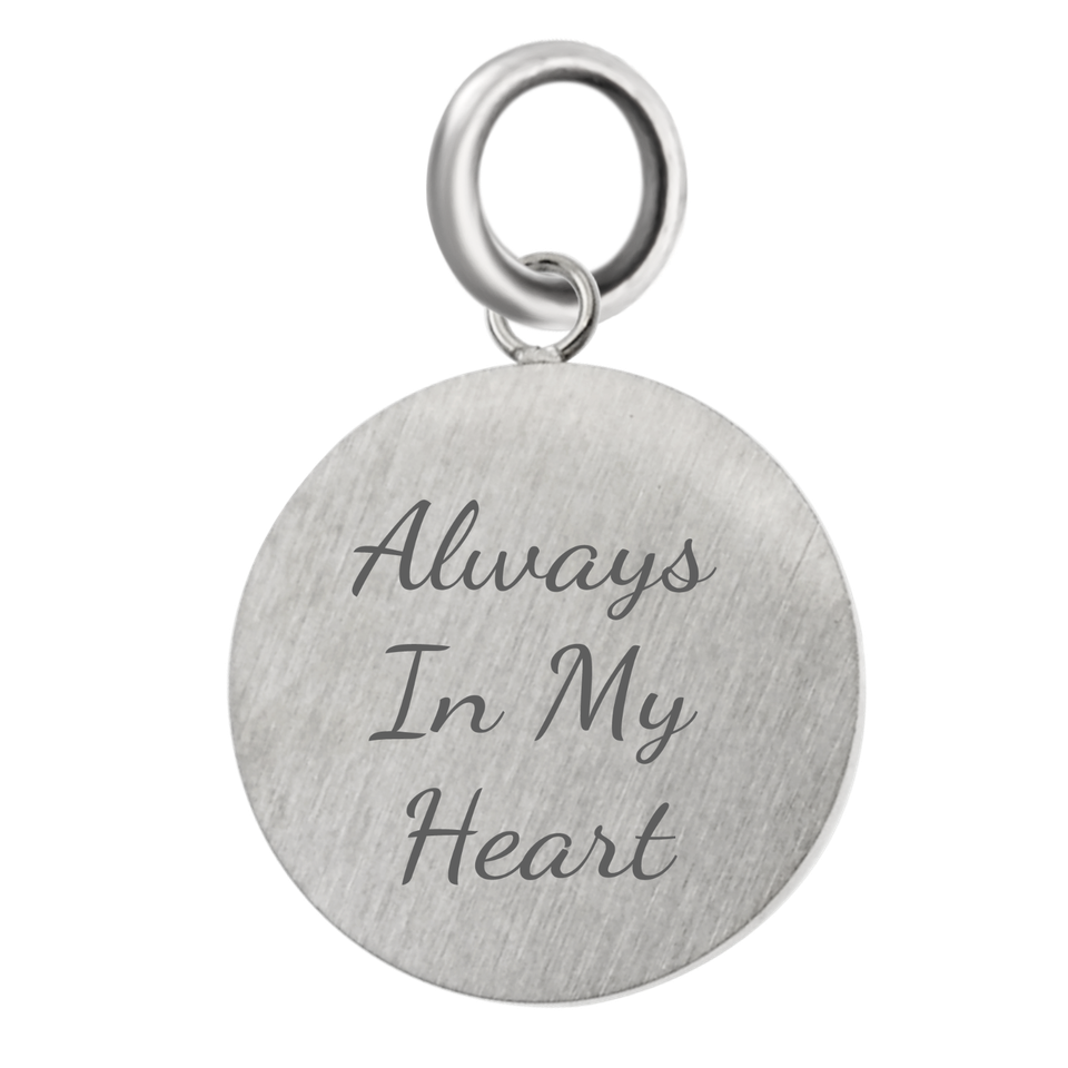 Personalized Photo and Message Engraving Custom Pendant Dangle Charm f ...