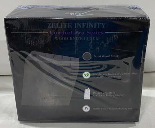 Zelite Infinity Comfort-Pro Series Wood Knife Block (9 Slots) | eBay