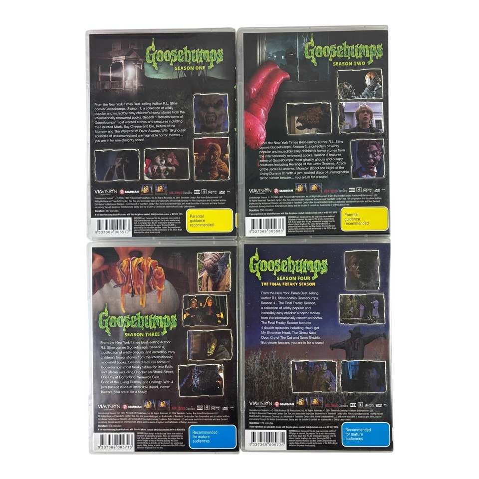 Goosebumps - Complete Collection Series Seasons 1-4 DVD PAL Region 4 R ...