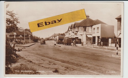 Swalecliffe The Broadway Vintage 1955 Postcard Kent Whitstable Herne ...