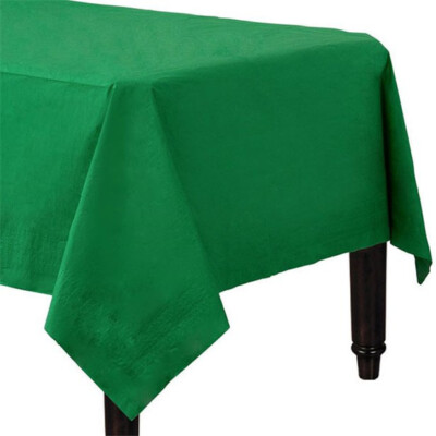 Dark Green Paper Table Covers / Table Cloth x 10 Packs Eco Friendly ...