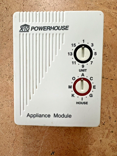 X10 PowerHouse Appliance Module AM486 White Plug 15amp Home Automation ...