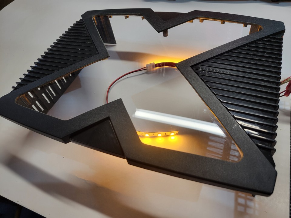 Custom "Big X" Original Xbox case mod kit shell housing w LED kit plug ...