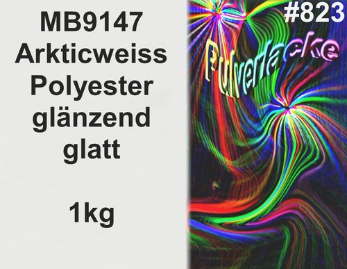 POWDER PAINT coating powder powder coating MB9147 Arctic white Mercedes ...
