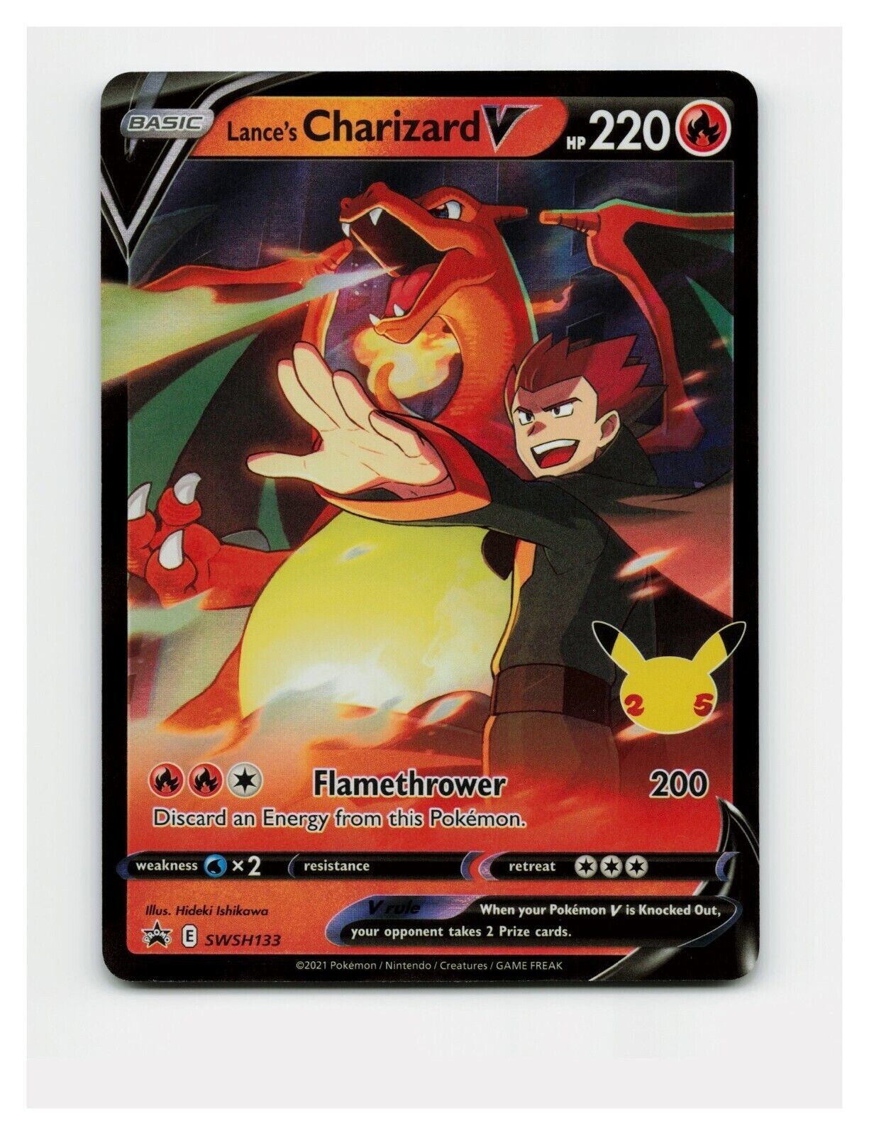 Lance's Charizard V SWSH133 Current Market Value | Celebrations