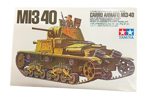 Tamiya 35296 1/35 Scale Model Kit WWII Italian Medium Tank Carro Armato ...